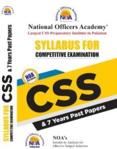 CSS Syllabus & 7 Years Past Papers – NOACSS