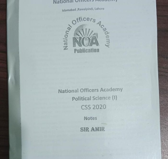 Physics Part I & II notes By Sir Azhar Afzal Mir – NOACSS